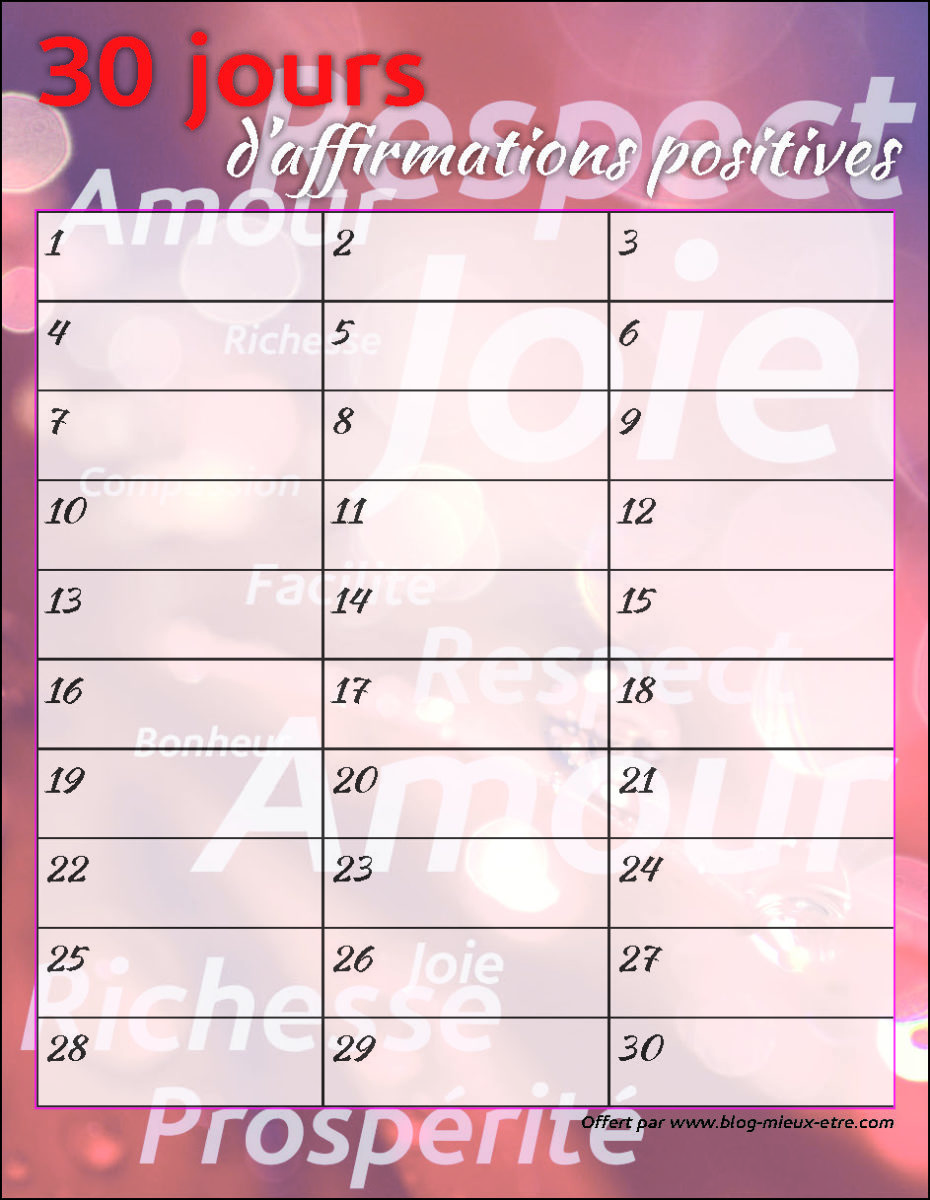 Transformez votre vie avec les affirmations positives! - Blog Mieux-Être